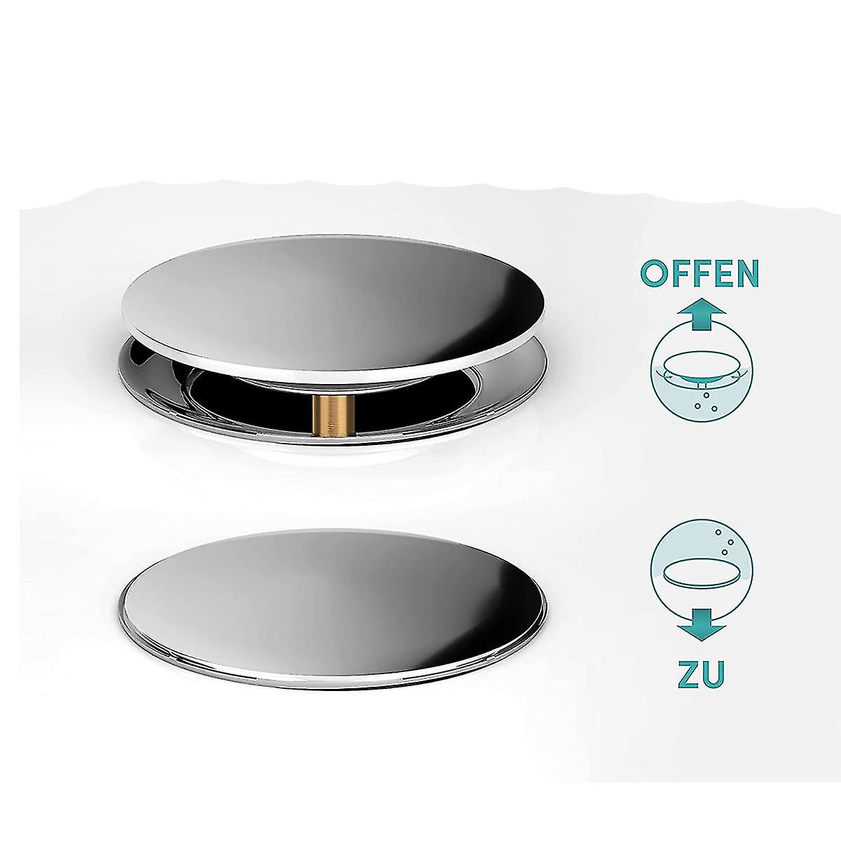 Bath Plug With Universal Fit - Rustproof Bathtub Plug With Double Seal ...