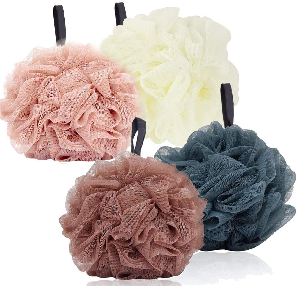 Amonanak Multipack Large Shower Loofah Bath Sponge Pouf for Adults ...