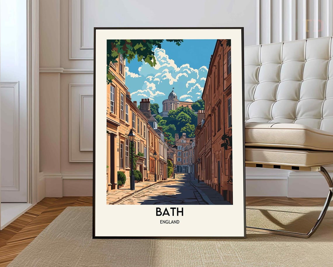 Bath Print, Bath Poster, Bathbath Art Print, Bath Photo, Bath Artwork ...