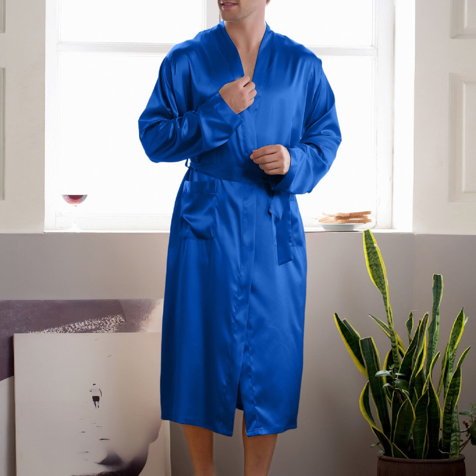 Bath Robes Unisex Male Bath Robes Bath Cotton Robe Long Length, Summer ...