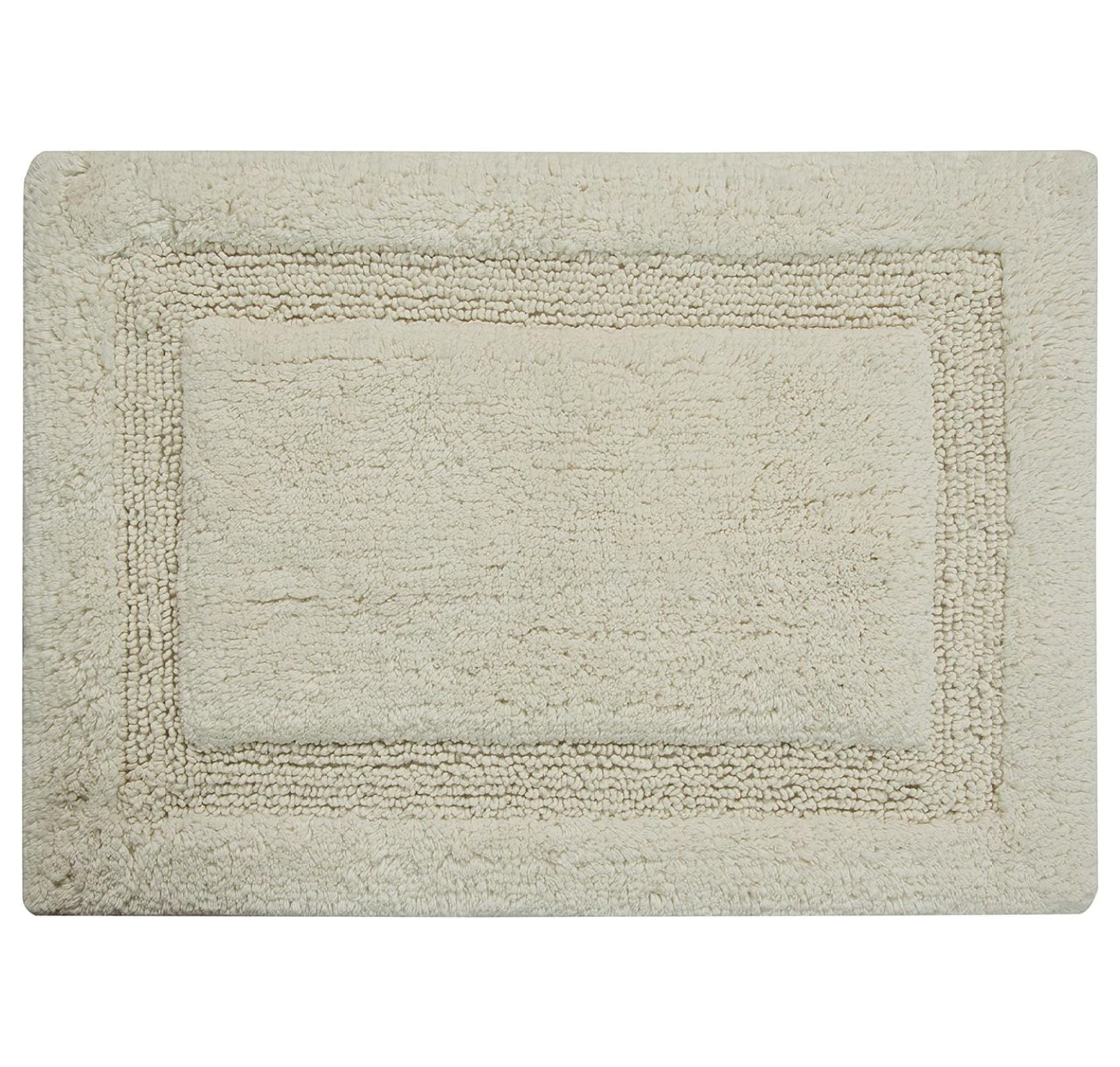 Bath Rug 100% Soft Cotton, Size 50x30 Inch, Latex Spray Non-Skid ...