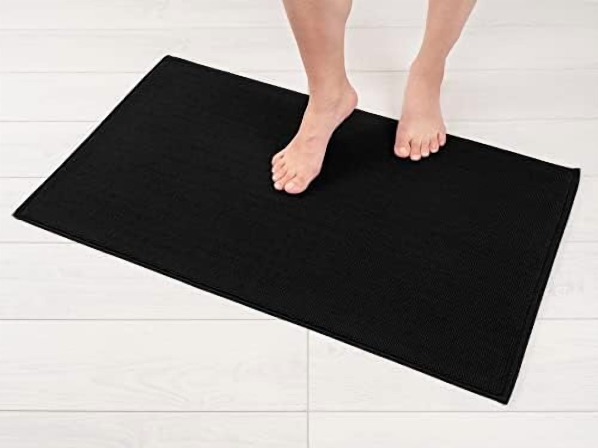 Bath Rug, 20 in 34 in 100% Cotton Bath Mats Rugs for Bathroom, Slip ...