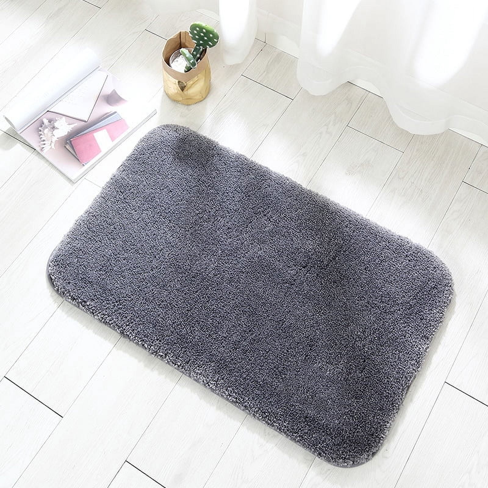 Bath Rug, Bathroom Mat Non Slip Soft Fuzzy Warm Extra Thick Plush ...