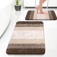 Bath Rug Set 2 Piece Light Brown 30" X 20" + 24" X 16" Bathroom Use ...