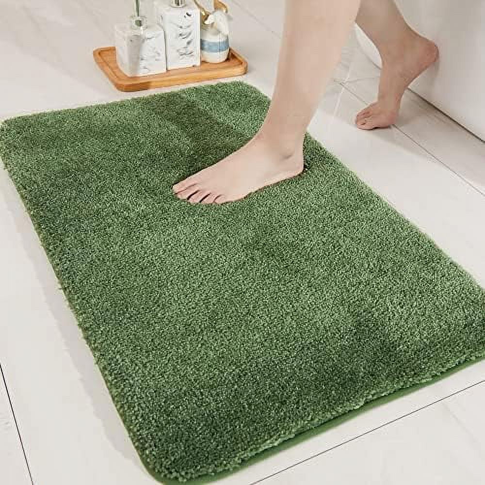 Bath Rugs for Bathroom Extra Thick- Anti-Slip Bath Mats Soft Plush Yarn ...
