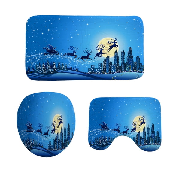 Easter Bunny Bathroom Rugs Sets with Toilet Lid Cover Non Slip Extra ...