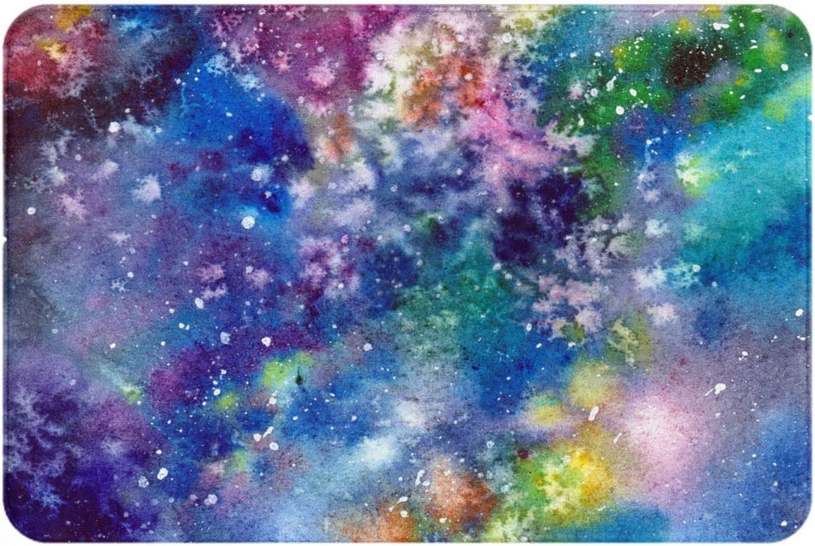 Bath Rugs Fantastic Colorful Sky Door Mat Universe Nebula Galaxy ...