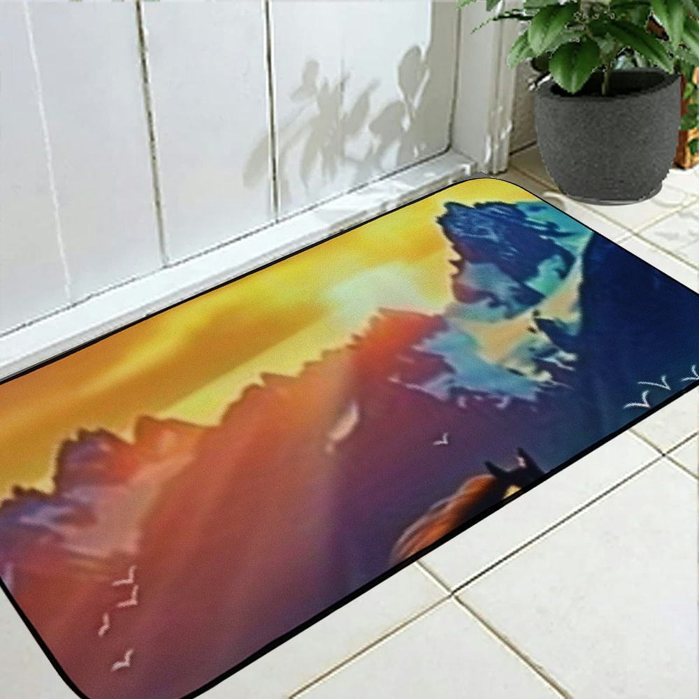 Bath Rugs Running Horses Design Door Mat Outdoor Doormat Non Slip ...