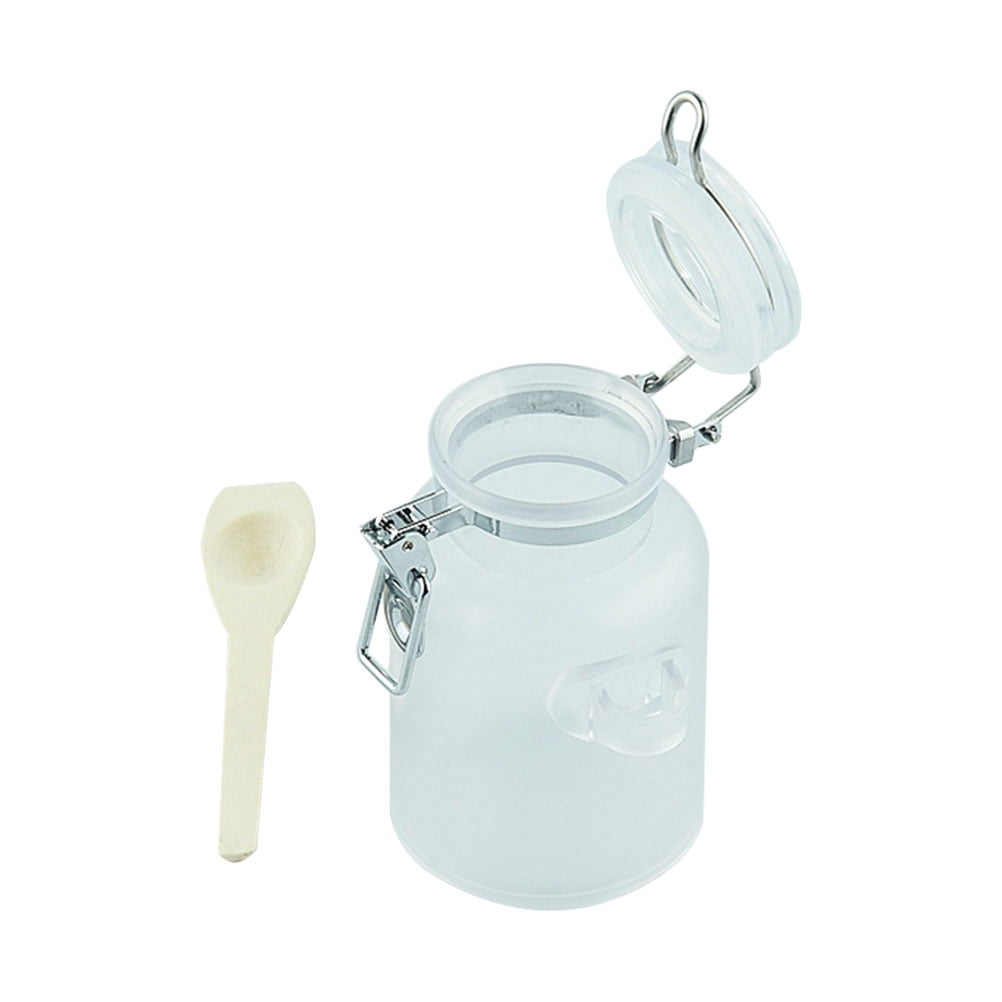 1 Set Refillable Bath Salt Jar Powder Storage Holder Mini Frosted Jar ...