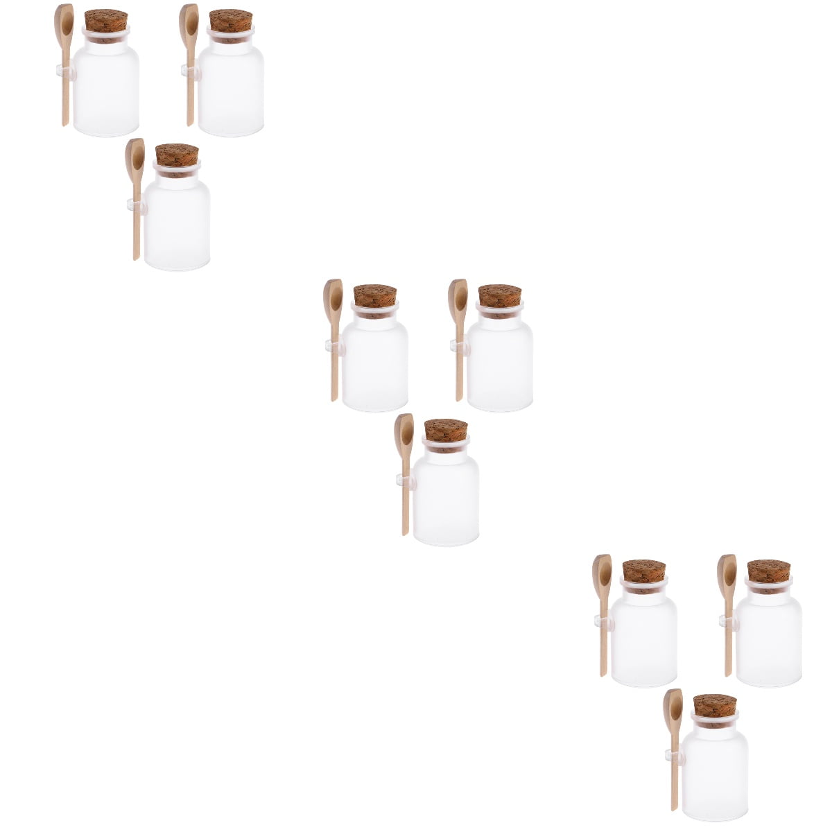 Bath Salt Container Subpackaging Bottle Containers with Lids Storage ...