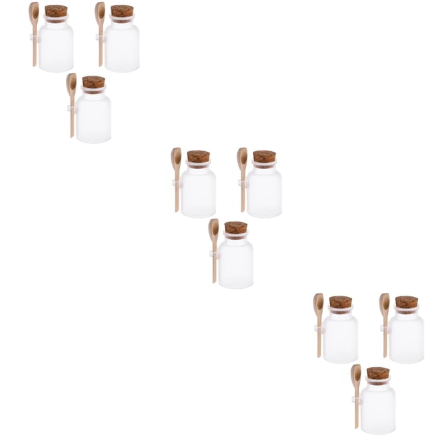 Bath Salt Container Subpackaging Bottle Containers with Lids Storage ...
