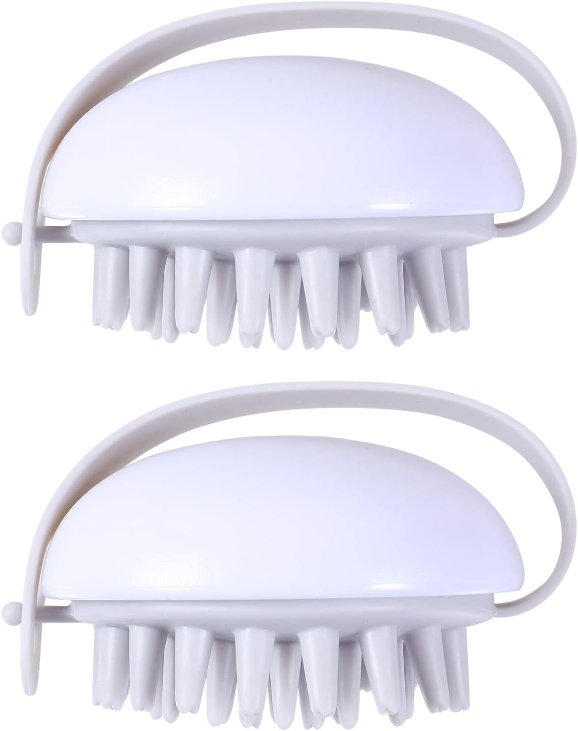 Bath Scrubber 2 Pieces Hair Scalp Massager Brushes Bath Shower Body ...