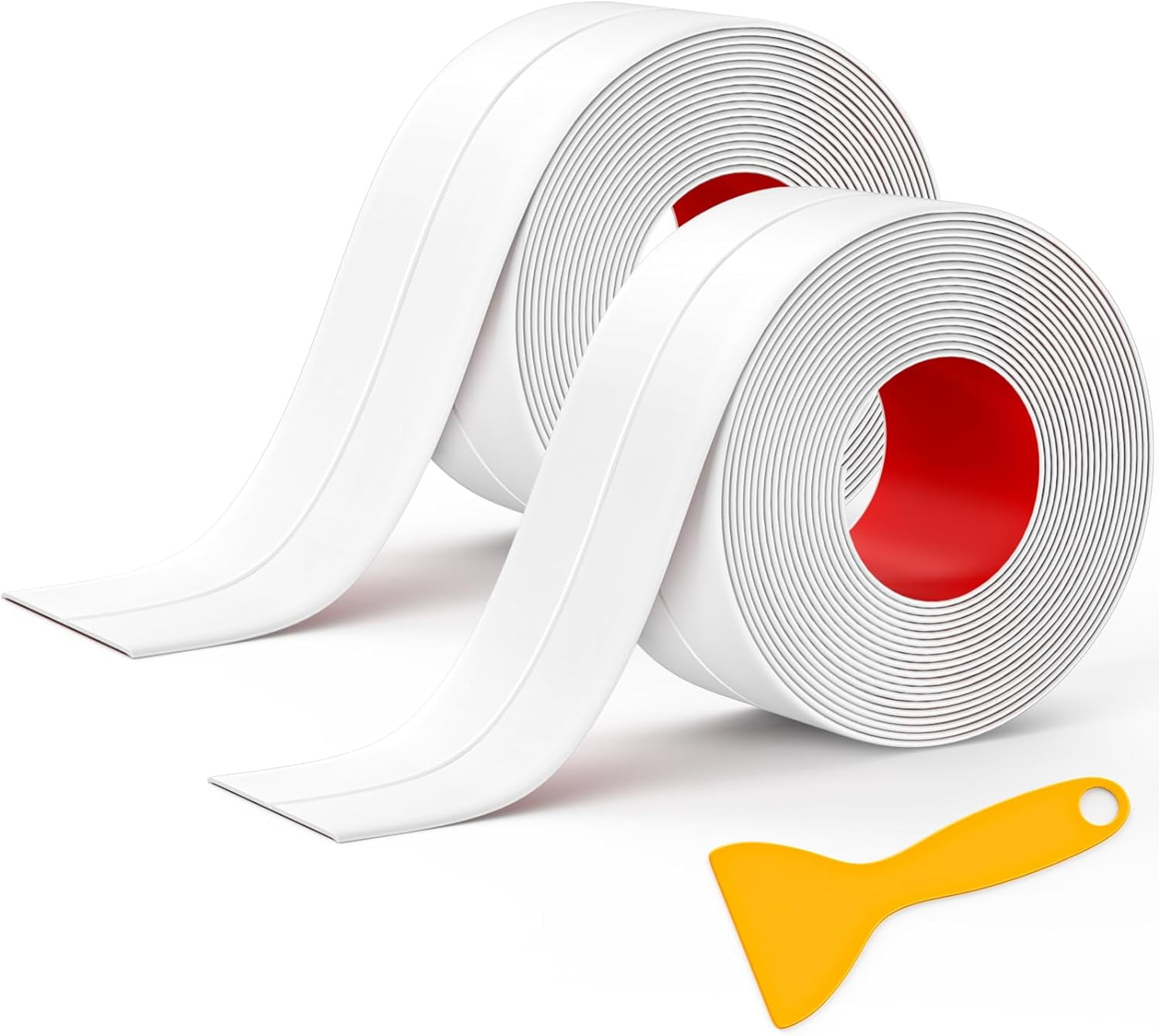 Bath Sealant Strip, 2 Rolls Bathroom Sealant Tape, Self Adhesive Caulk ...