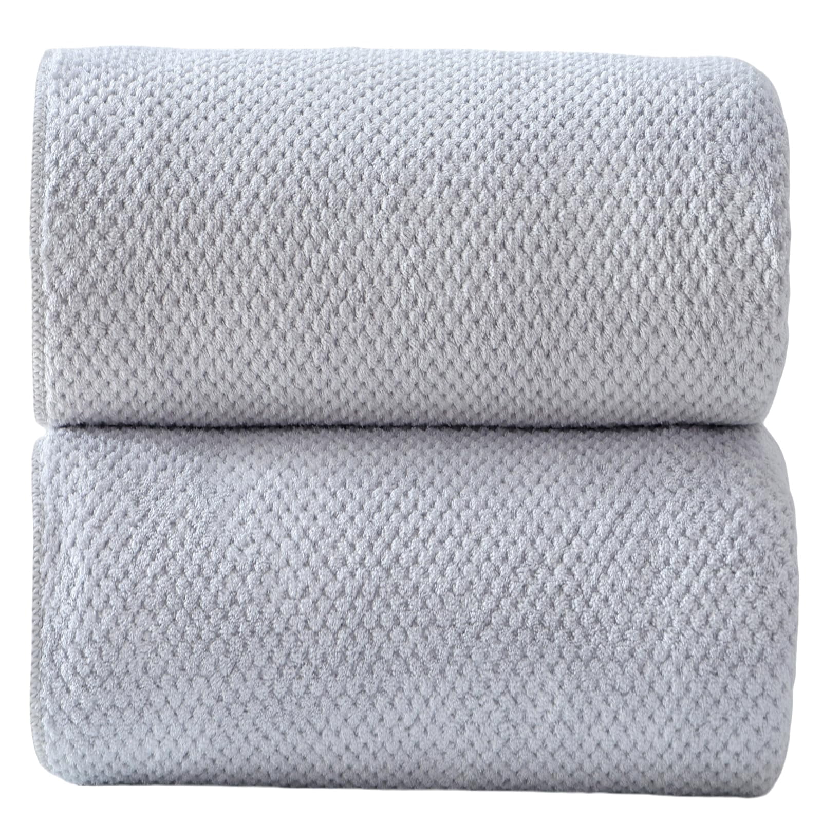 Bath Sheet-2PCS 06_gray 40x80 Inch Extra Large Luxury Soft Absorbent ...