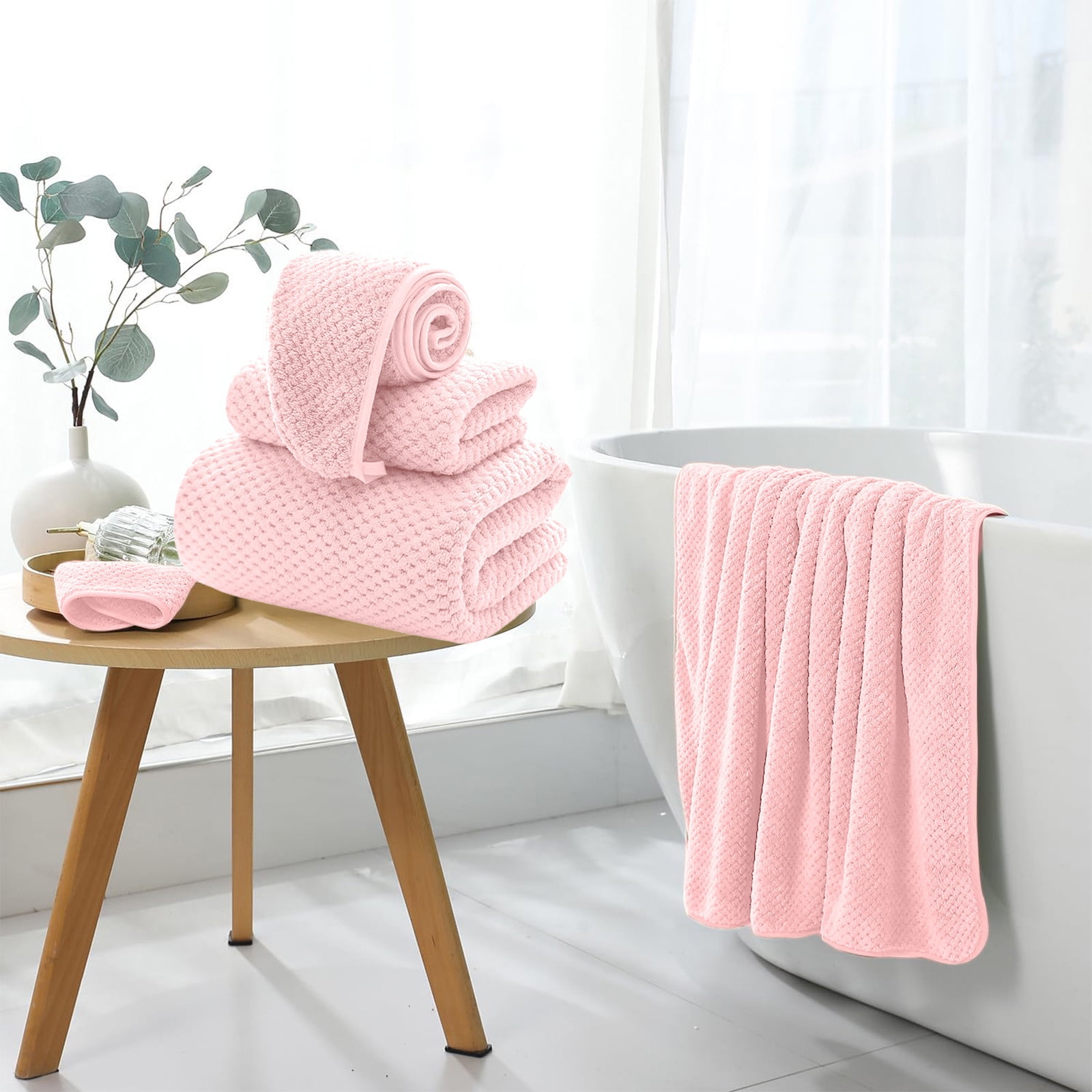 Bath Sheets Towels for Adults Set of 3 Towels Sets Bathroom Towel Sets ...