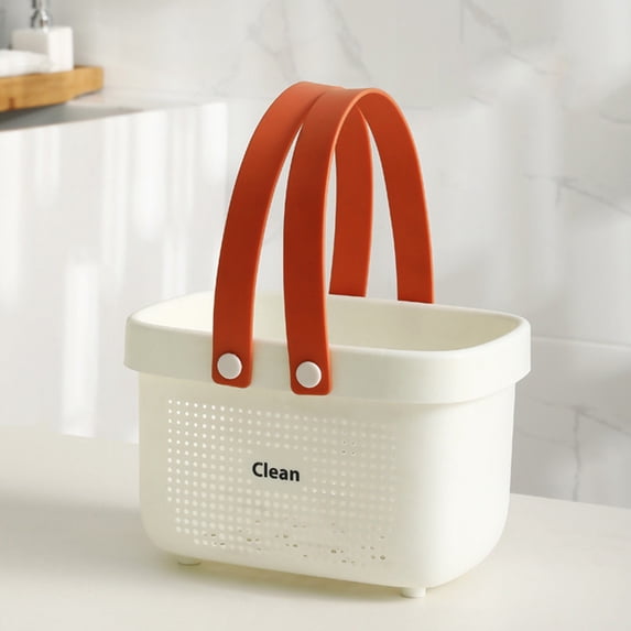 Bath Shower Basket Portable Storage Caddy - ABS Puff Shower Caddy With ...