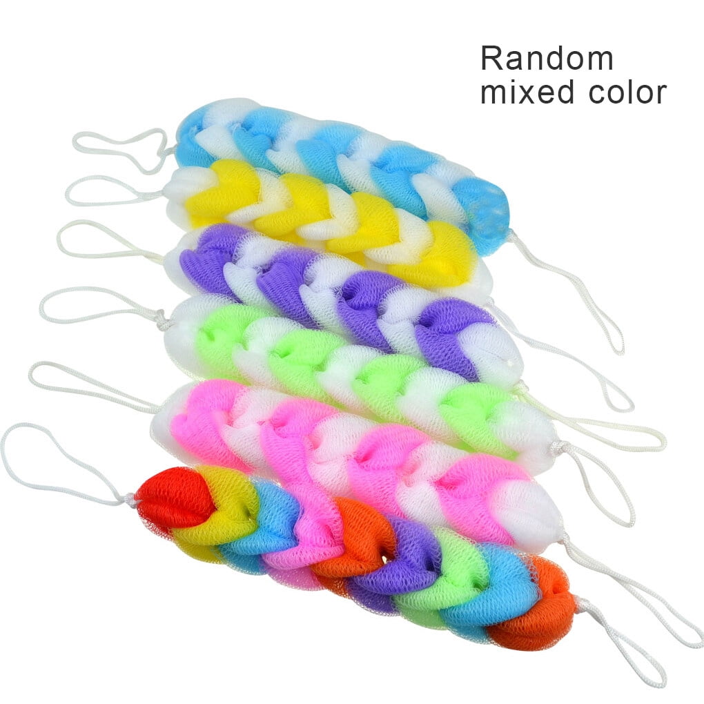 Bath Shower Body Exfoliating Bath Sponge Scrub Mesh Net Massage Towel ...