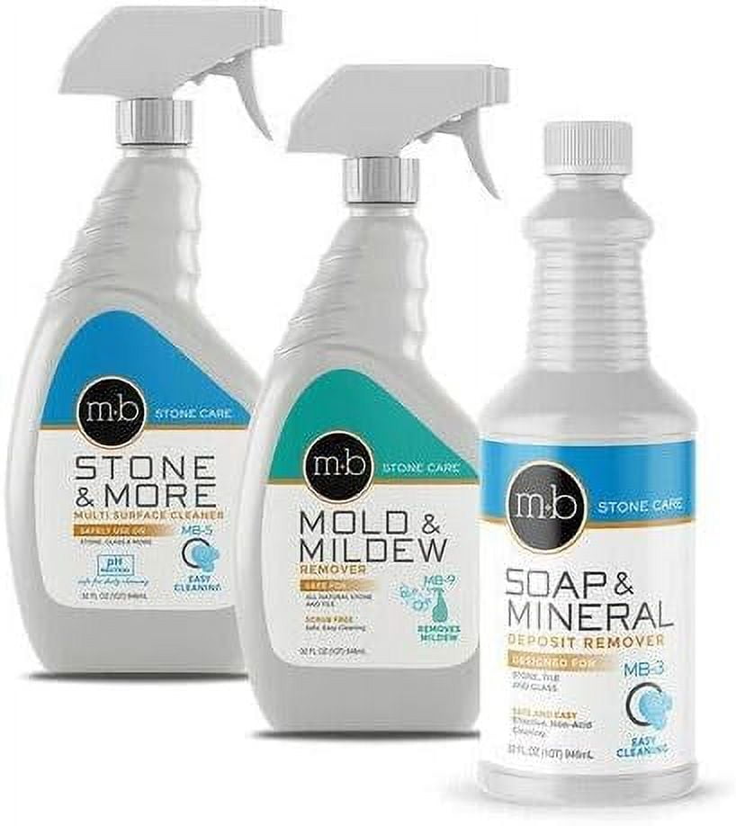 Bath & Shower Kit | MB-3 Soap & Mineral Deposit Remover, MB-5 Stone ...