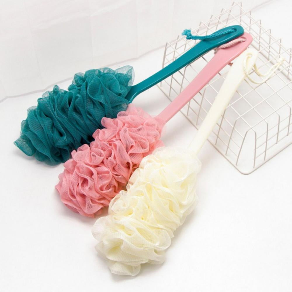 Bath & Shower Loofah Brush with Ergonomic Handle for Back & Body, Deep ...