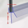 Bath Shower Screen Door Seal Strip 4-6mm Rubber Glass Door Weatherstrip ...