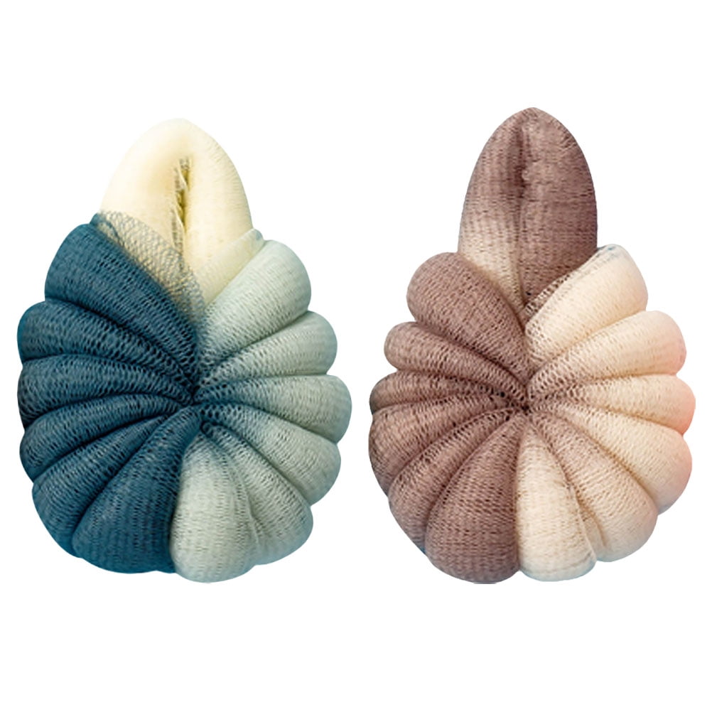 Bath Shower Scrubber Brush Body Ball Scrunchie Pouf Bathroom Kid ...