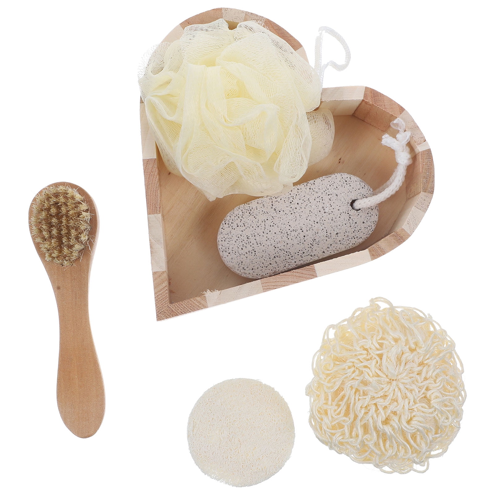 1 Set Bath Gift Box with Spa Gift Pumice Stone and Loofah Slice for ...