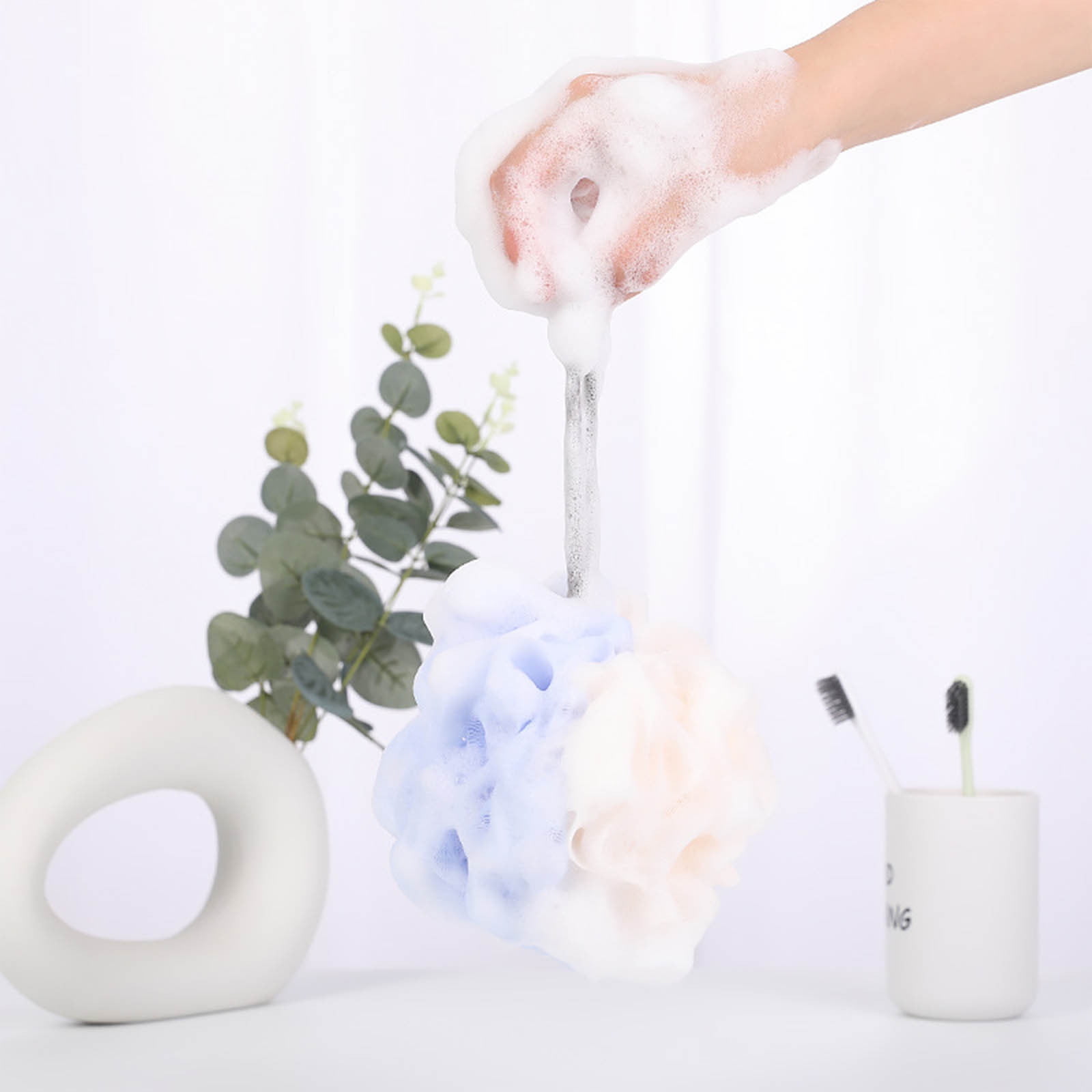 Bath Shower Sponge Loofah | Soft Non-Scattering Body Scrubber ...