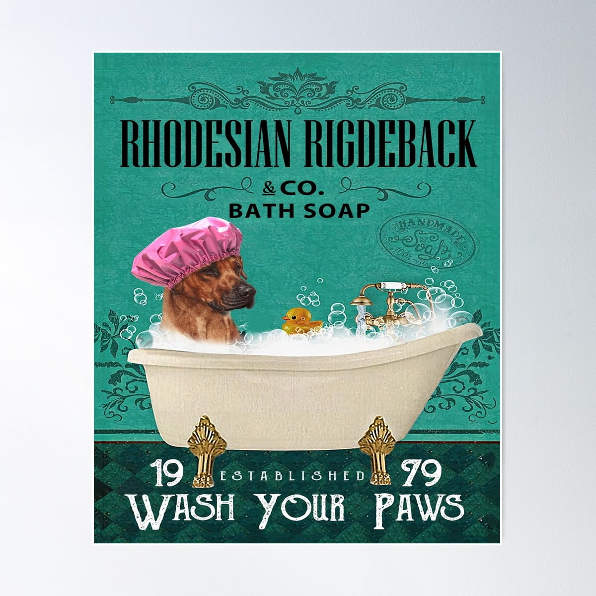 Bath Soap Poster Wall Art, Modern Wall Decor For Living Room Bedroom ...