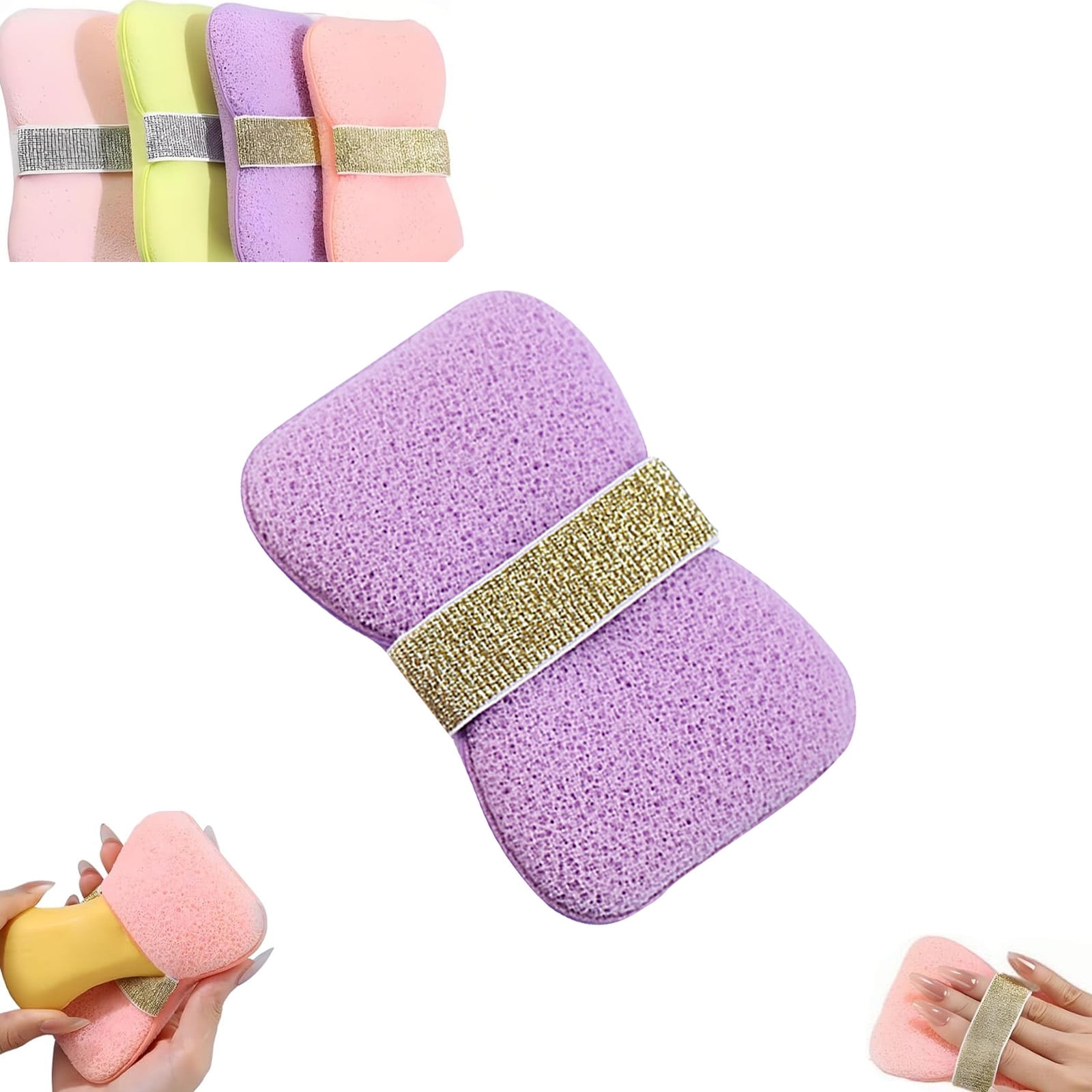 Bath Soap Sponge,2025 New 2 in 1 Shower Sponges,Body Wash Sponge,Women ...