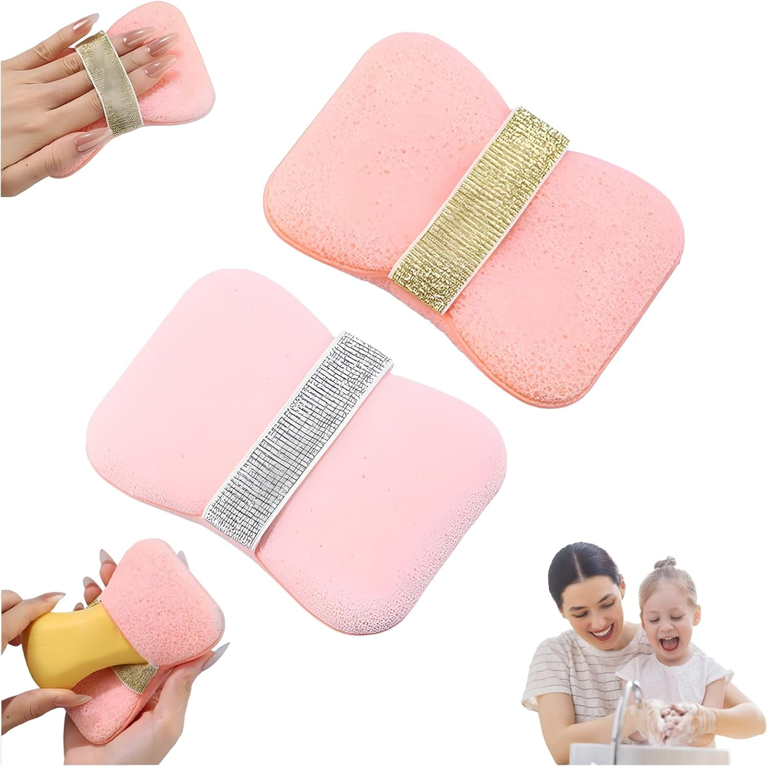 Bath Soap Sponge - Soap Pocket Exfoliating Pouch, Exfoliating Body ...