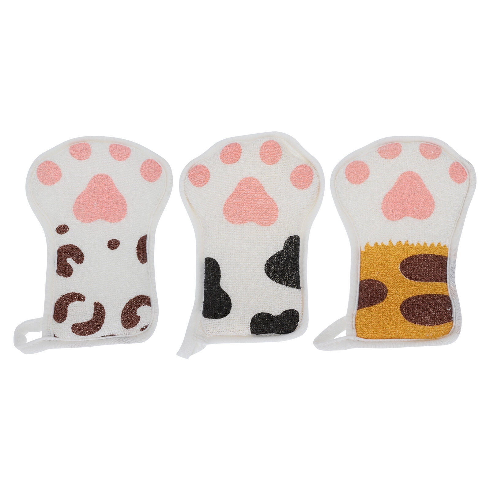 Bath Sponge Body Baby Shower Gloves Scrubber Mitten Wash Sponges Loofah ...