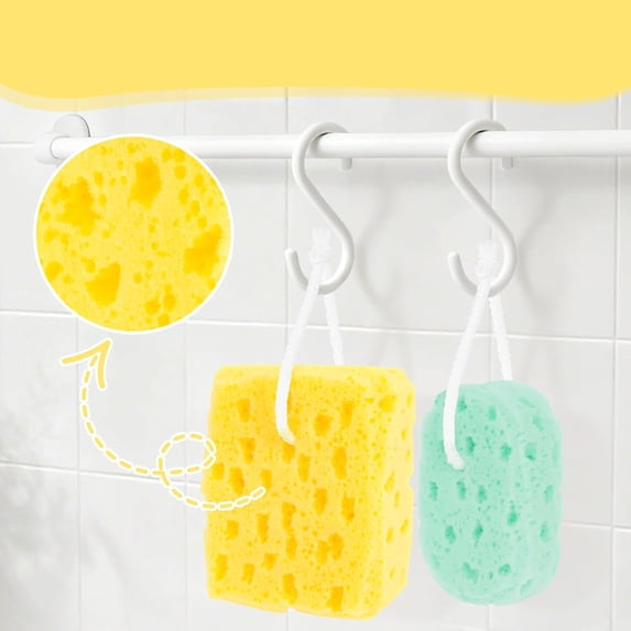 Bath Sponge - Loofah Body Scrubber, Soft Exfoliating Shower Pouf, Rich ...