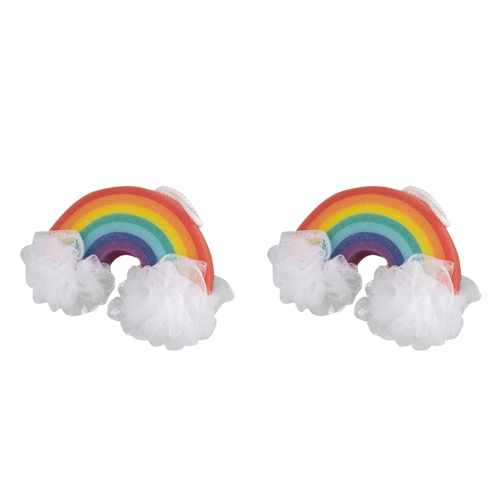 Bath Sponge Sponges Shower Baby Rainbow Kids Cloads Body Cleaner Loofah ...