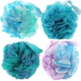 Bath Sponges Loofahs 60g,4 Pack Exfoliating Bath Sponge Body Scrubber ...