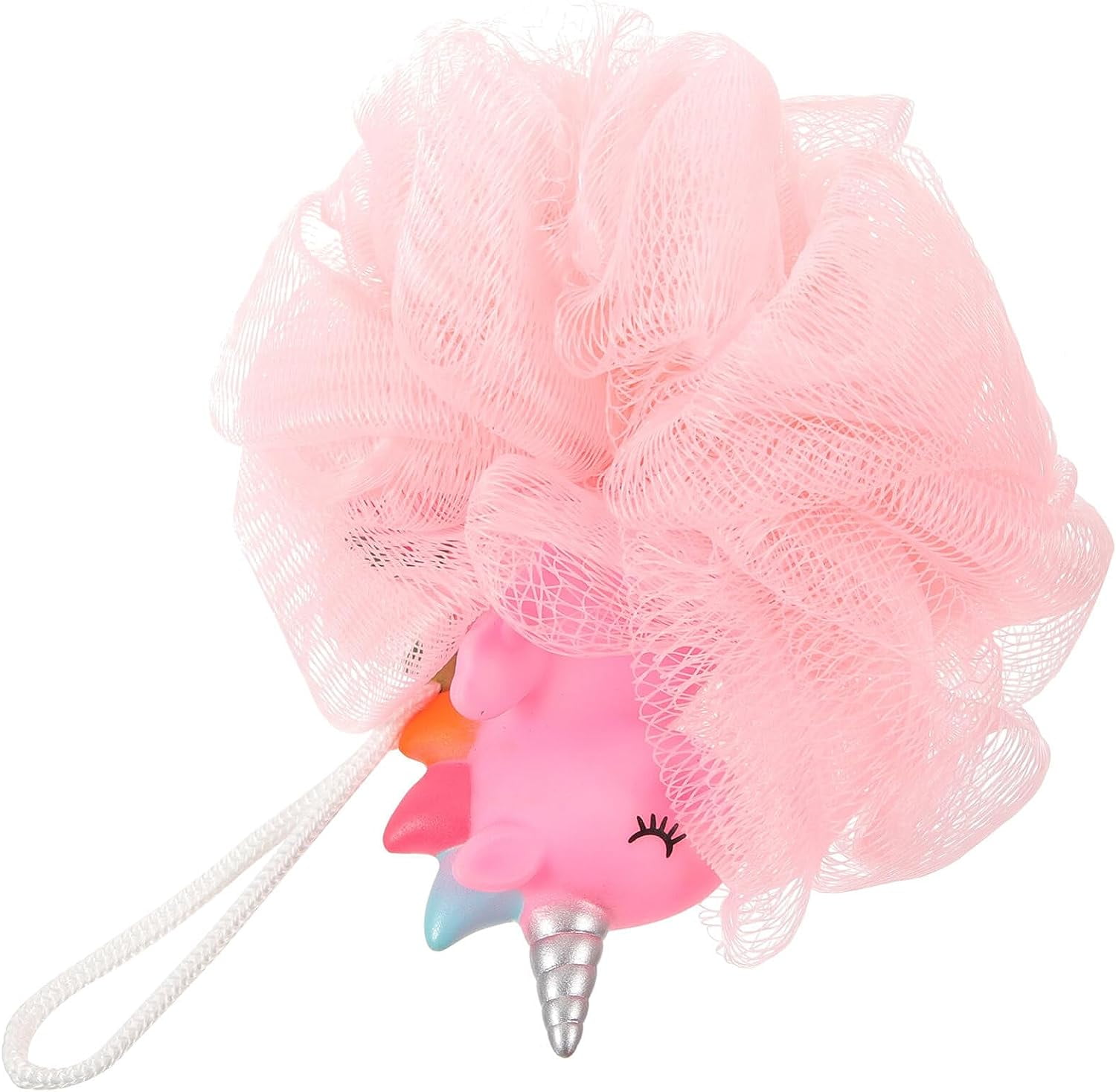 Bath Sponges Unicorn Bath Loofahs Bath Pouf Mesh Animal Pink Cartoon ...