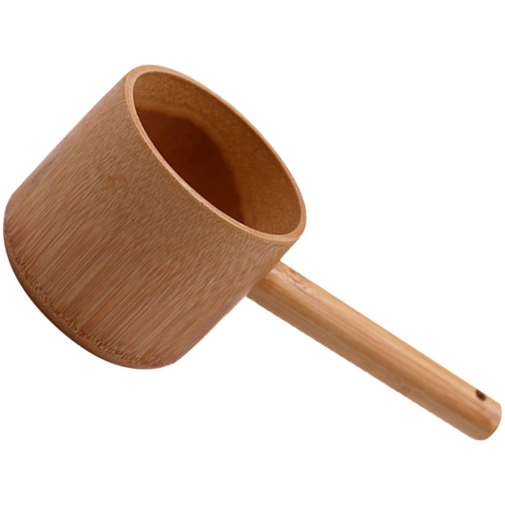 Bath Spoon Water Ladle Dipper Japanese Waterladle Shampoo Wooden Scoops ...