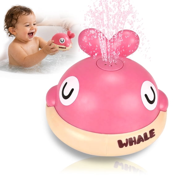 Bath Sprinkler Toy for Toddlers, Water Spray Bathtub Toy with Light ...