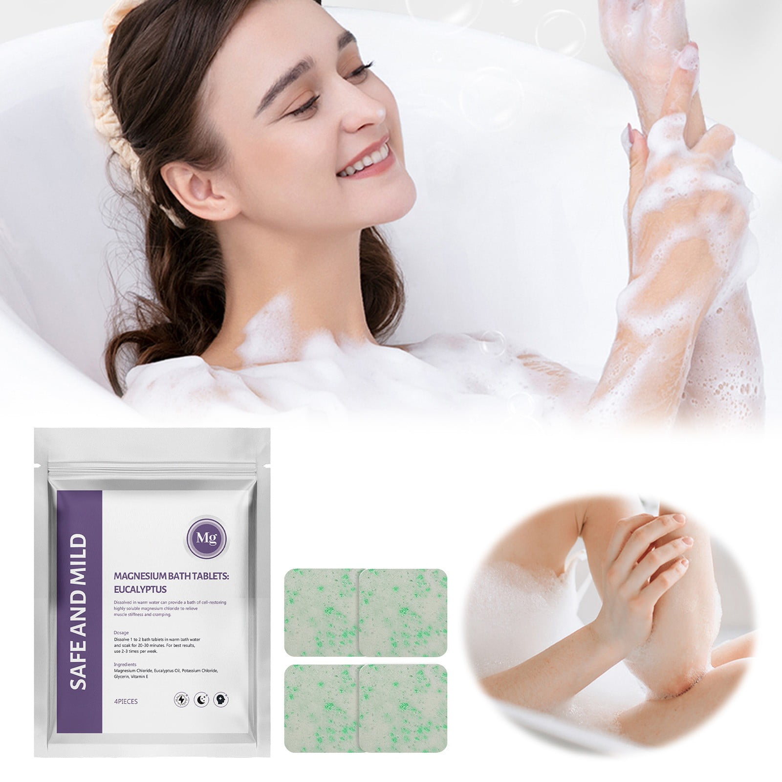 Bath Tablets – Gentle Body Cleansing Nourishing And Moisturizing Full ...