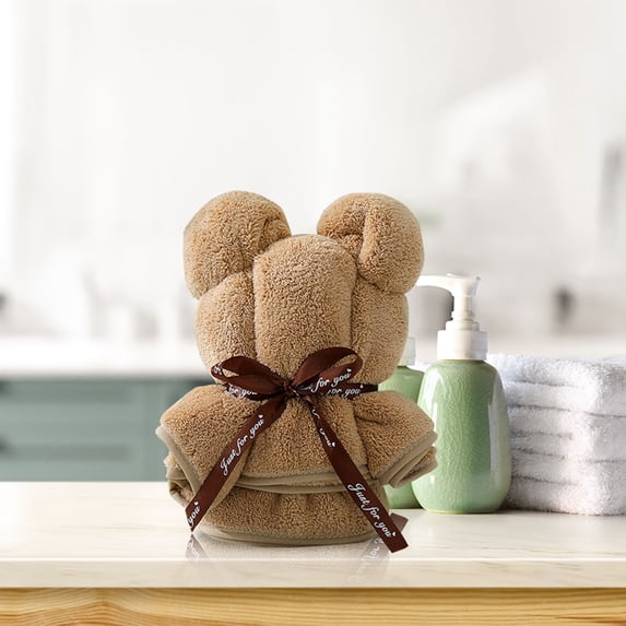 Bath Towel Baby Gift Bear Shape Packed Coral Velvet Gift Pineapple ...
