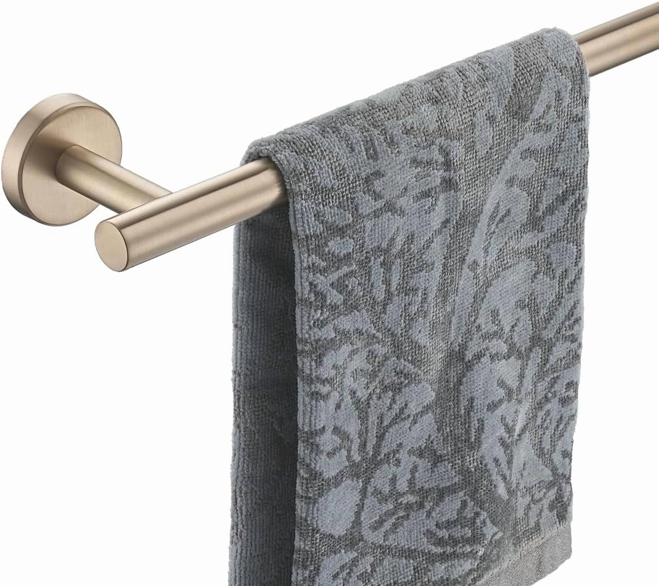 Bath Towel Bar, 304 Stainless Steel Thicken Towel Rack Bathroom, Towel ...