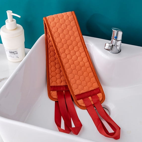Bath Towel Bath Care Exfoliating Back Scrubber with Handles 75 cm Long ...