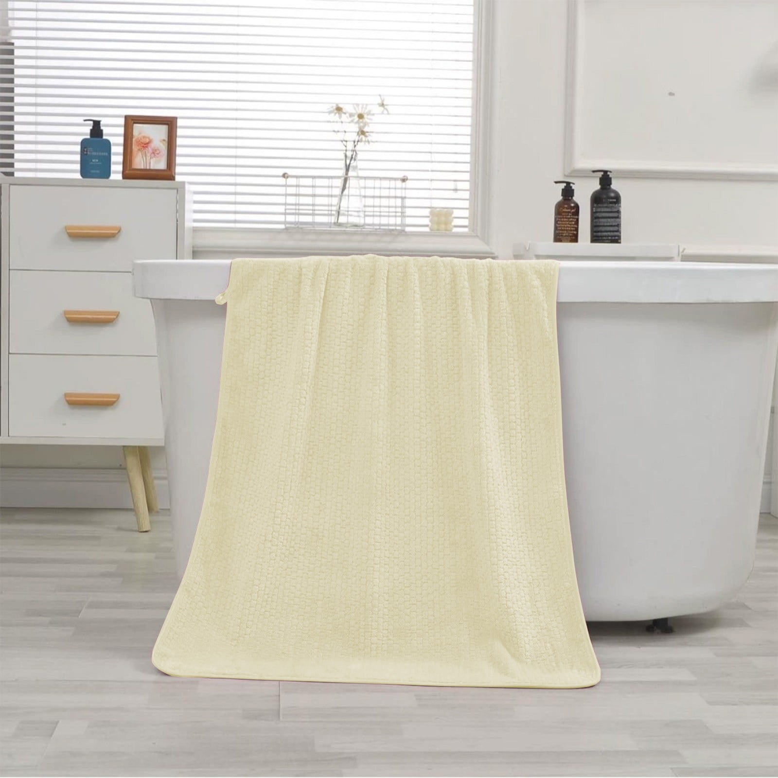 Bath Towel - Class a Safety Standard, Quick-dry Absorbent, Velvet Soft ...