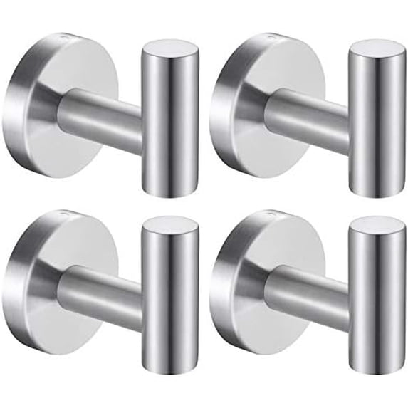 Bath Towel Hooks Robe Hook Holder Wall Mount Heavy Duty Wall Hooks SUS ...