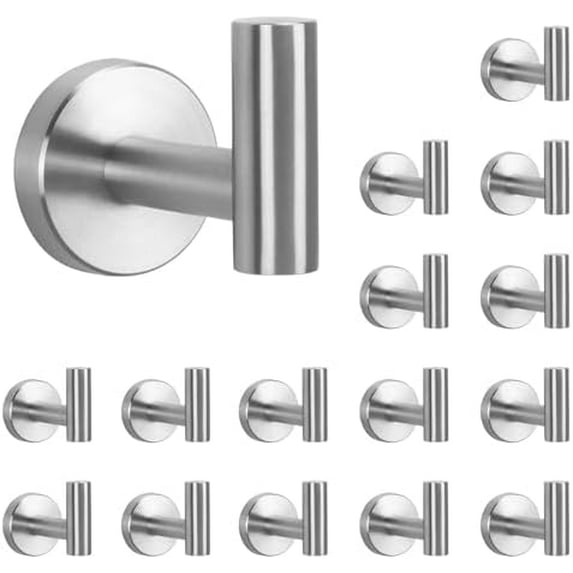 Bath Towel Hooks- SUS 304 Stainless Steel Robe Hook Holder, Heavy Duty ...