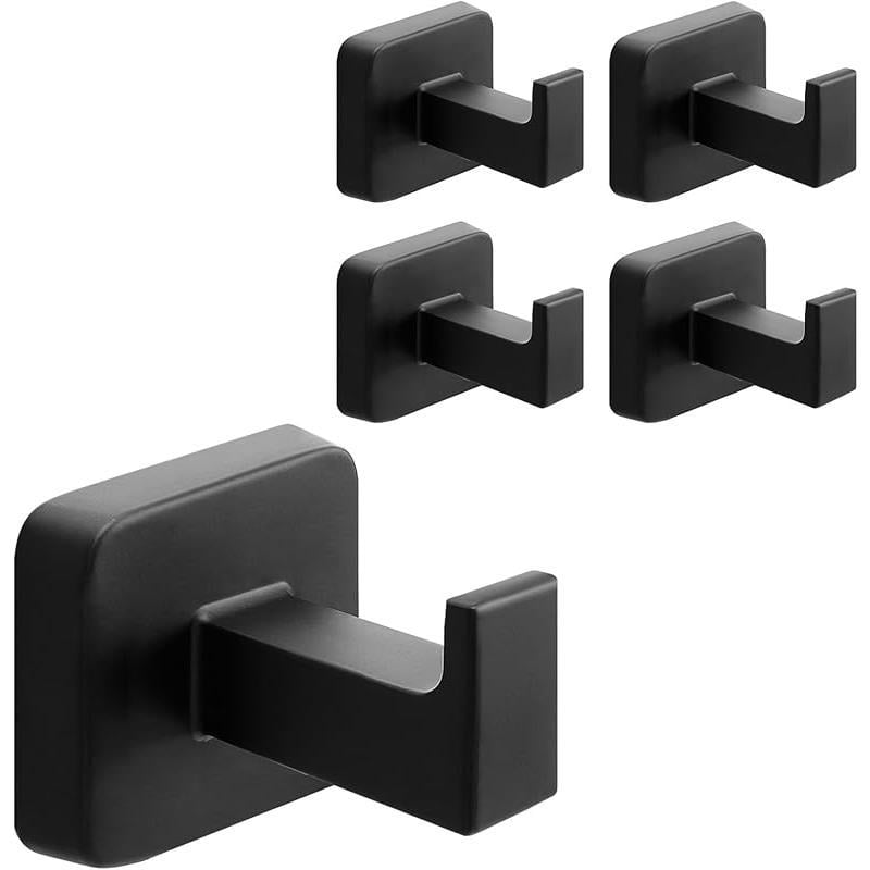 Bath Towel Hooks -SUS304 Stainless Steel Square Clothes Robe Hooks ...