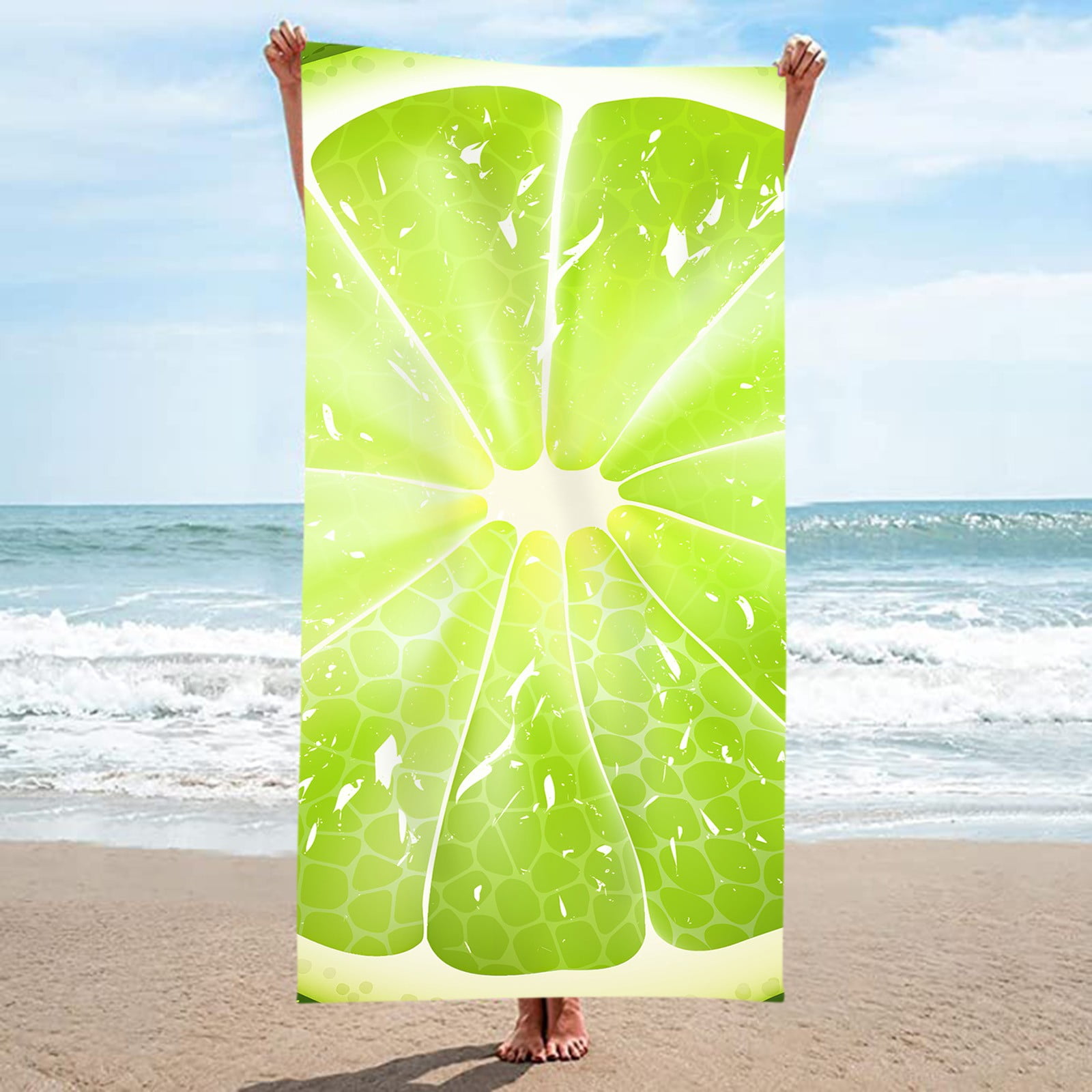 Bath Towel,Microfiber Beach Towel Ultra Light Hawaiian Beach Pattern ...