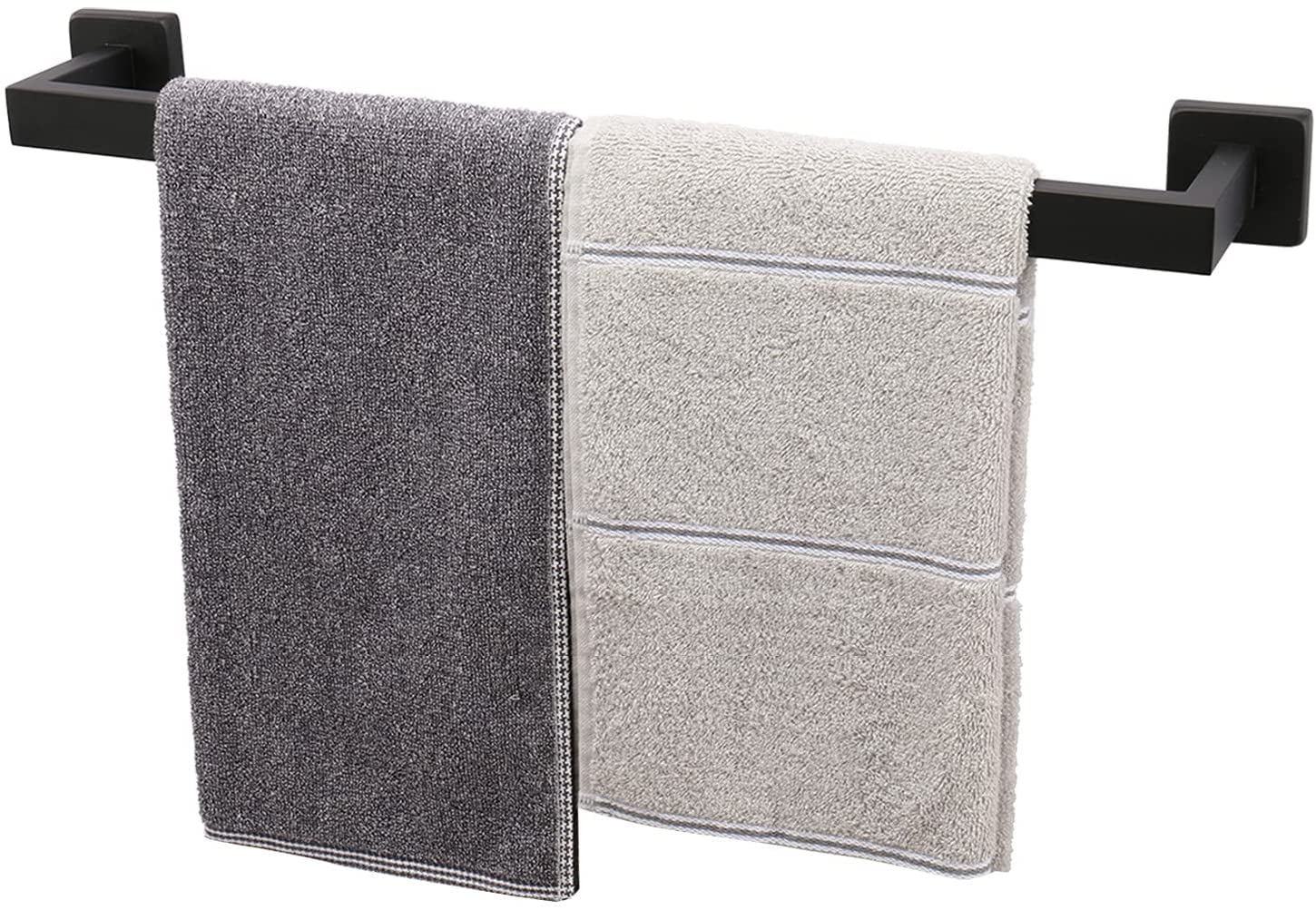Bath Towel Rack - Square Base Thicken SUS304 Stainless Steel Towel Bar ...