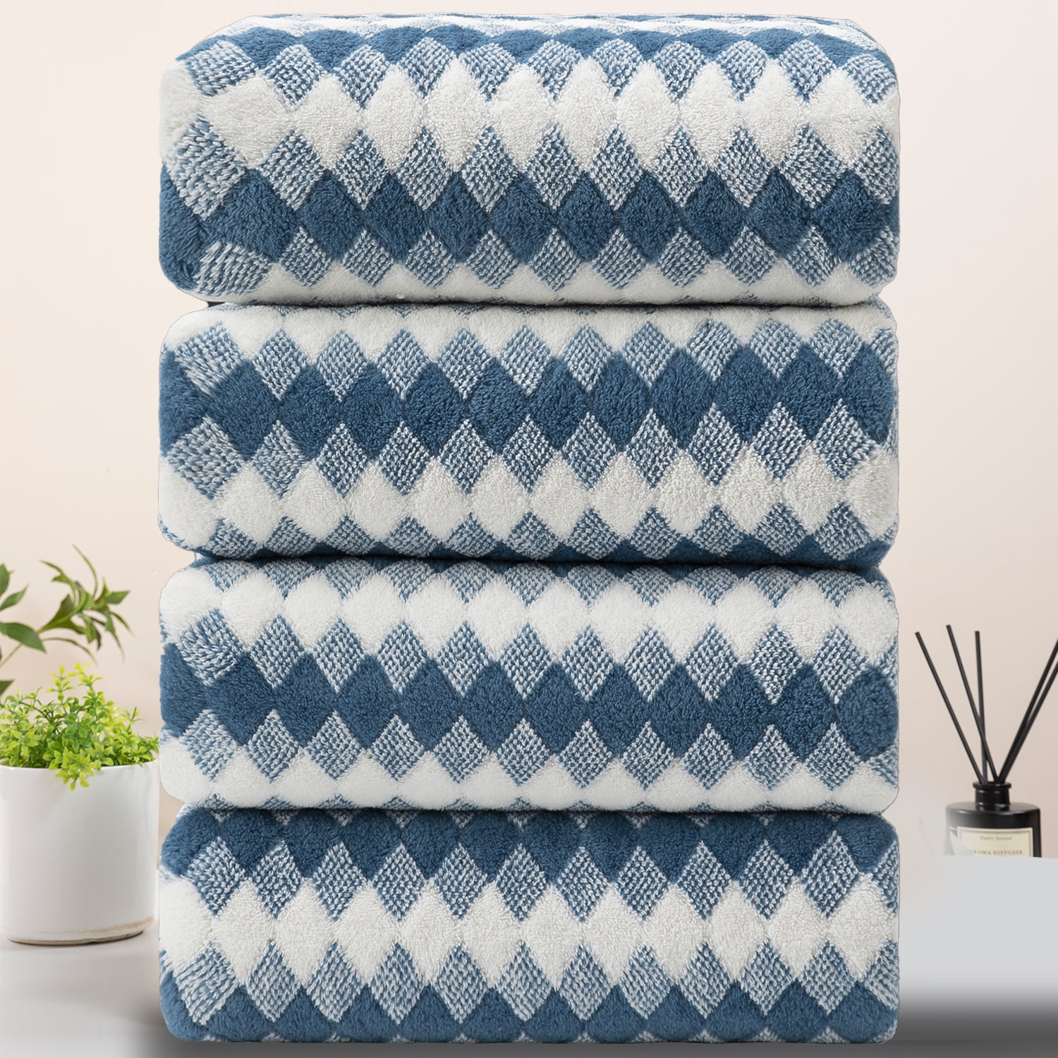 YUEHAO Superfine Fiber Bath Towel, Soft, Comfortable, Quick Dry, Highly ...