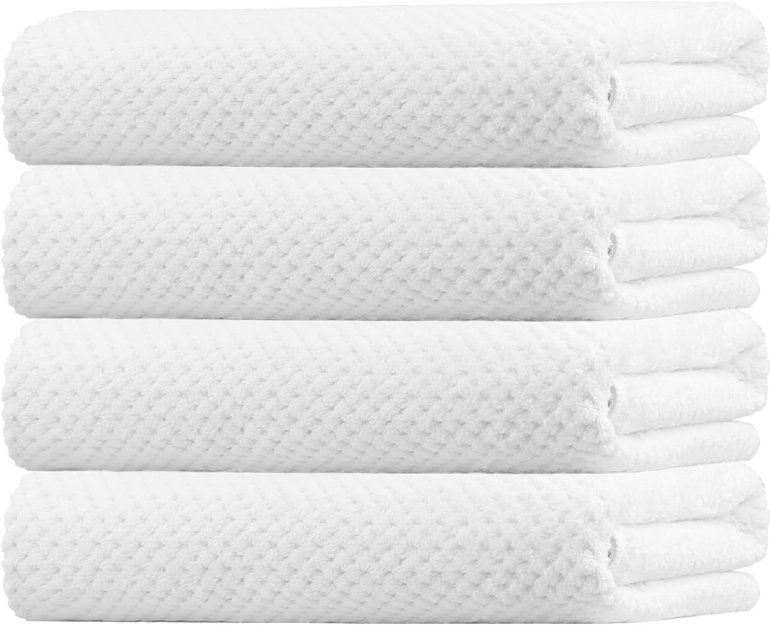 Bath Towel Set Pack of 4, 30 x 60 Inches Large Microfiber Bath Towels ...