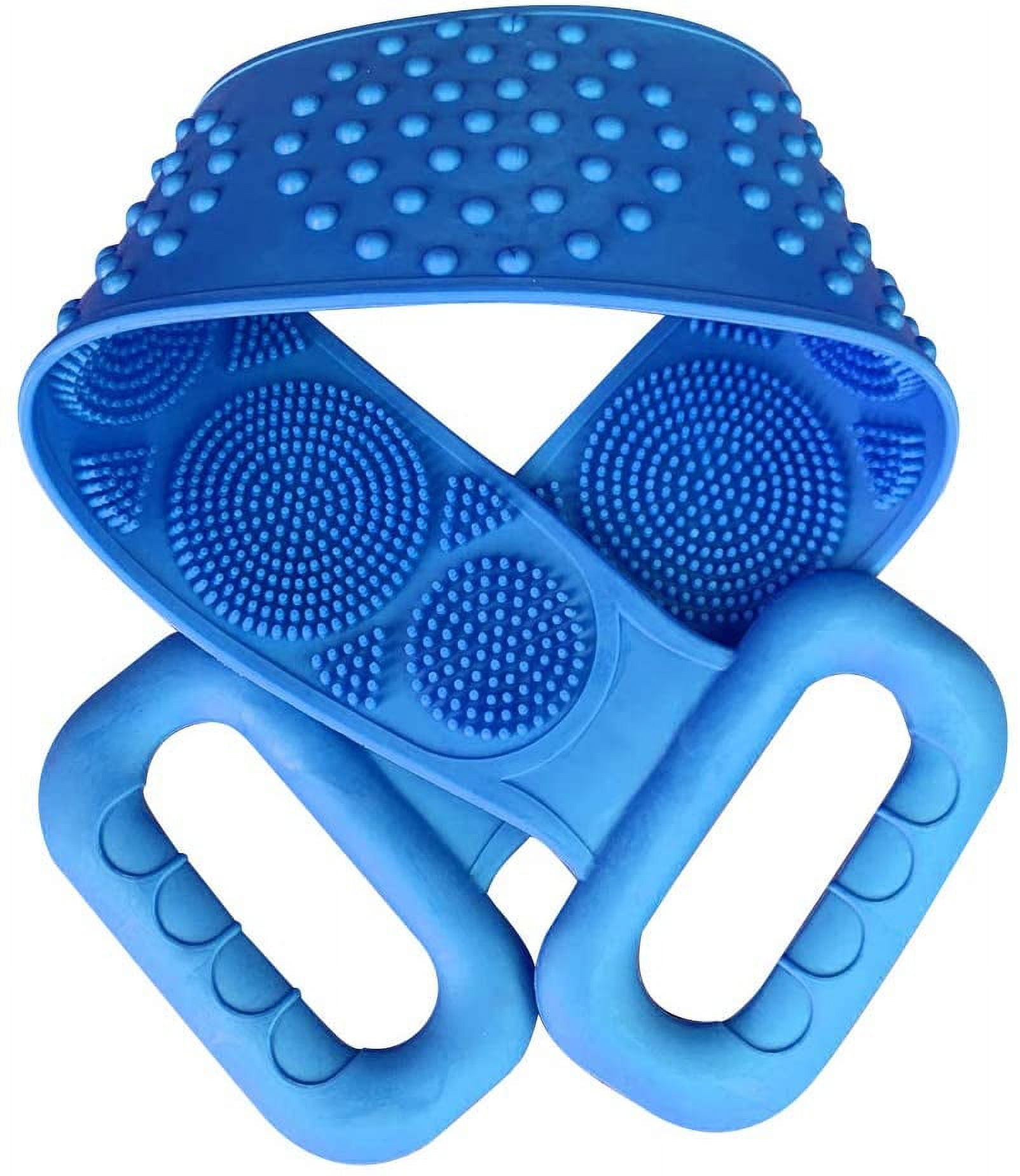 Bath Towel Silicone Back Scrubber, Silicone Bath Towel Exfoliating Body ...